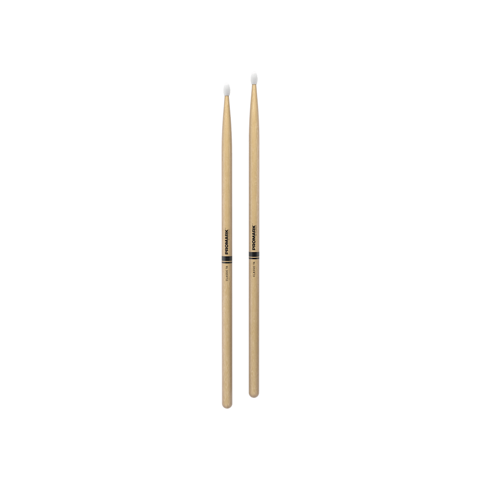 PROMARK - TX7AN, Baguettes Batterie "Classic 7A" en Hickory Olive en Nylon