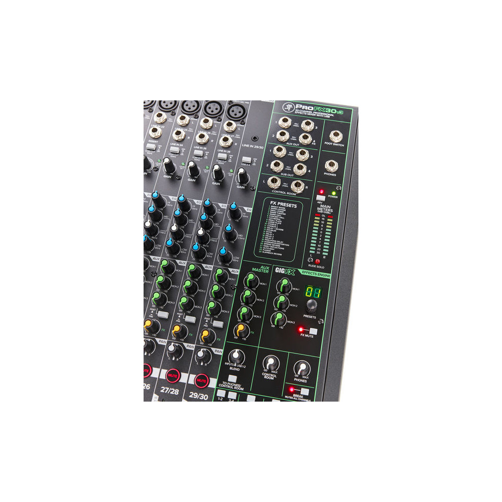 Mackie - PROFX30V3, USB Analog Mixing Console 30 Channels + Effects