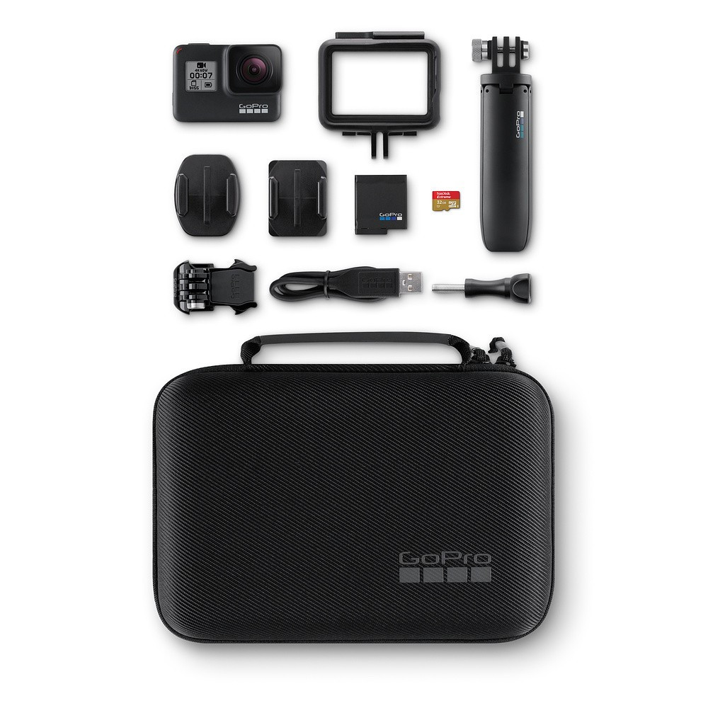 GoPro - Hero7, Pack caméra HERO7, Noir